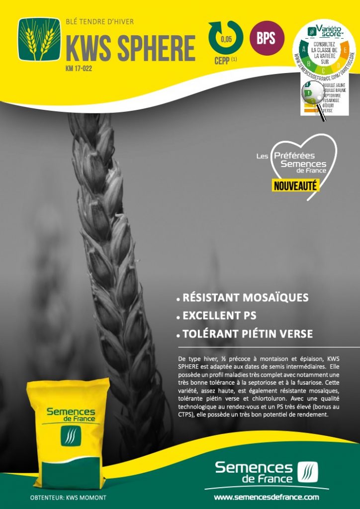 KWS_SPHERE_ble_tendre_FT 2 4:15:2020 - Semences de France